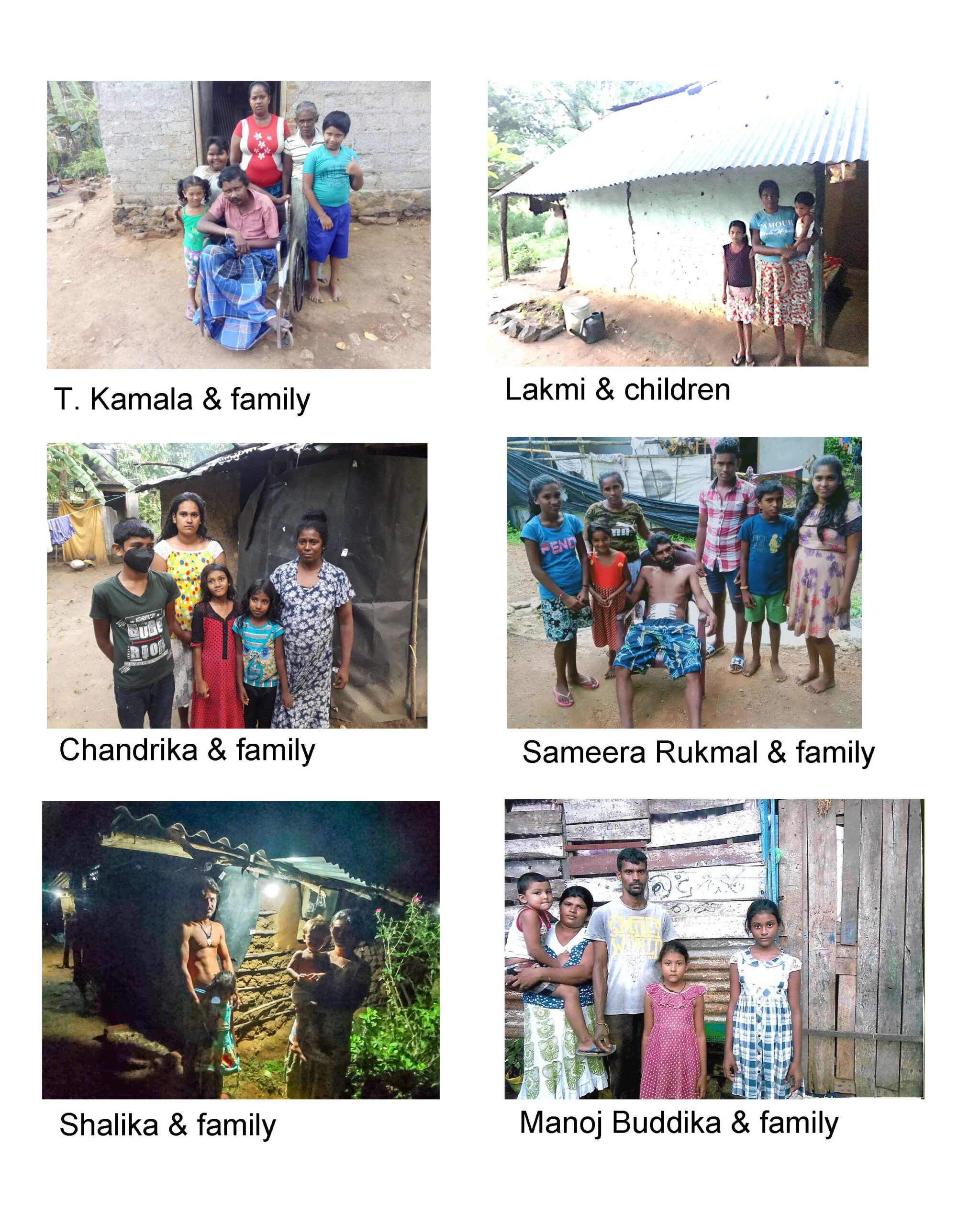 Families receiving help right now – Houses for the Poor